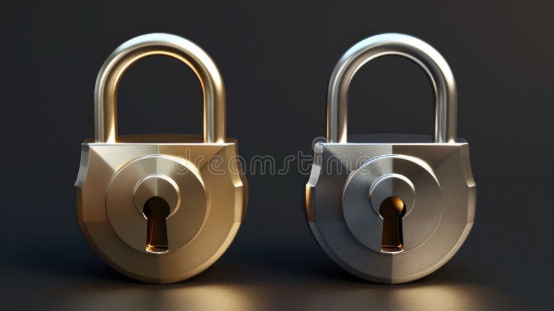 Pair of Padlocks stock photo. Image of padlocks, file - 364756852