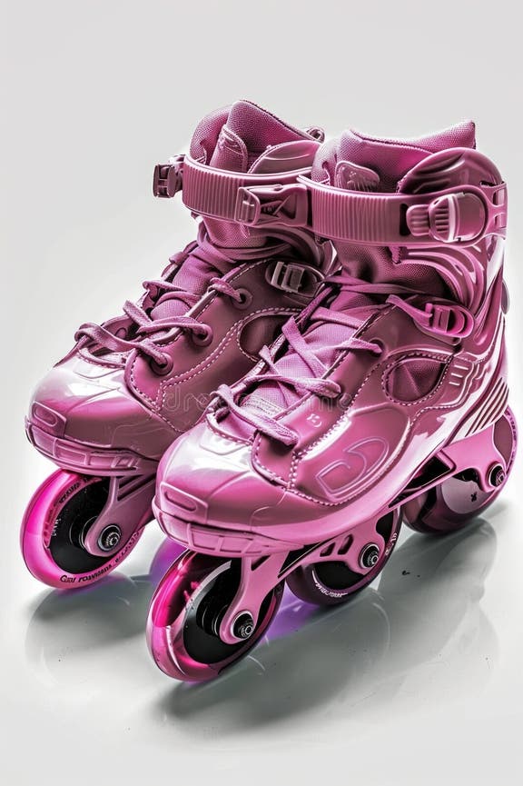 Pink Roller Skates Stack stock photo. Image of pink - 376576650