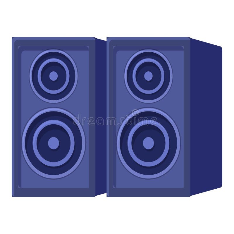 Pair of Powerful Audio Speakers Delivering High Quality Sound Stock ...