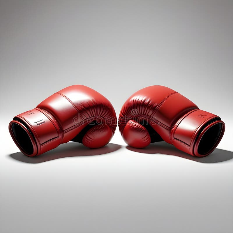 Pair of Professional Boxing Gloves in Studio Light Stock Photo - Image ...