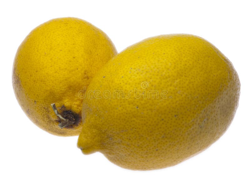 Pair of Quirky Lemons stock photo. Image of fruit, white - 12703372