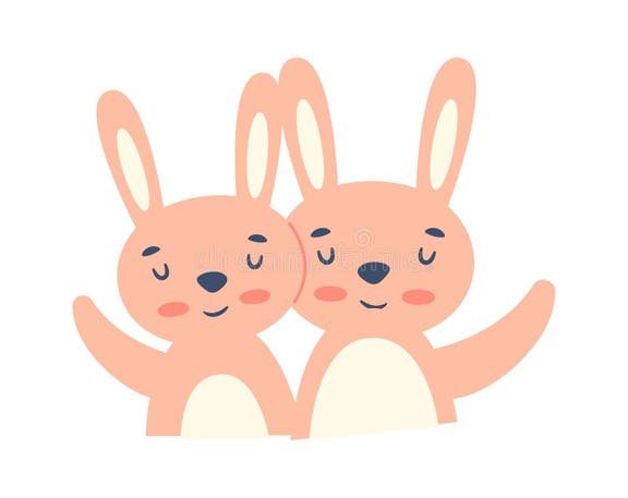 Pair of Rabbits stock vector. Illustration of exotic - 272754396