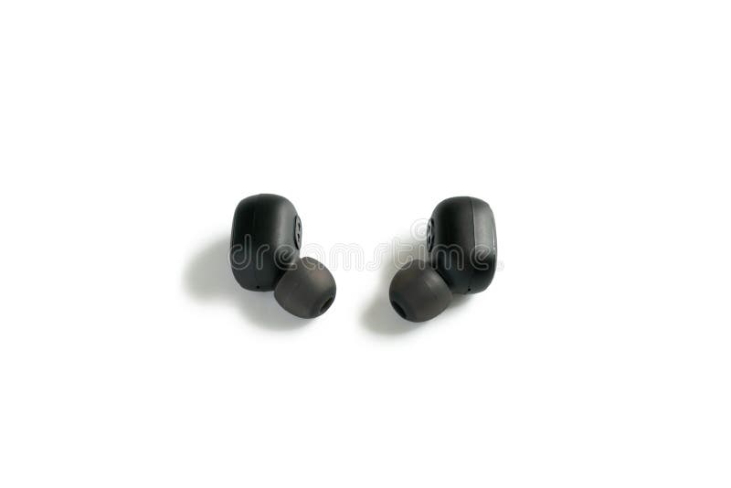 A Pair of Rechargeable Ear-plug Headphone Stock Photo - Image of audio ...