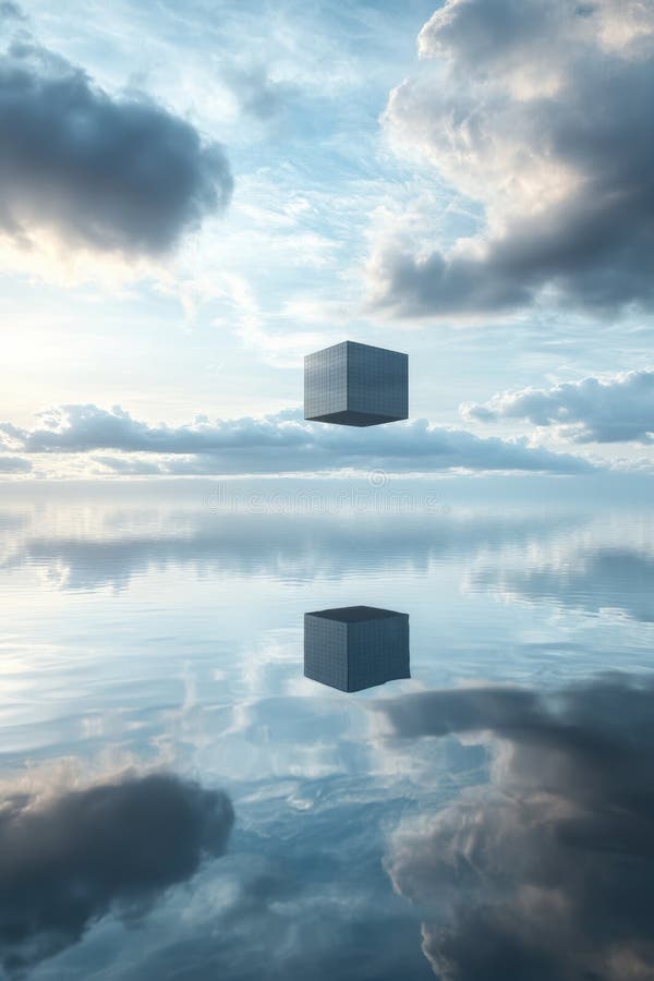 A Pair of Rectangular Objects Floating on the Surface of a Body of ...