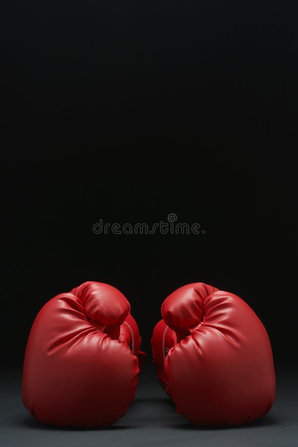 Pair of red boxing gloves stock photo. Image of objects - 30848148