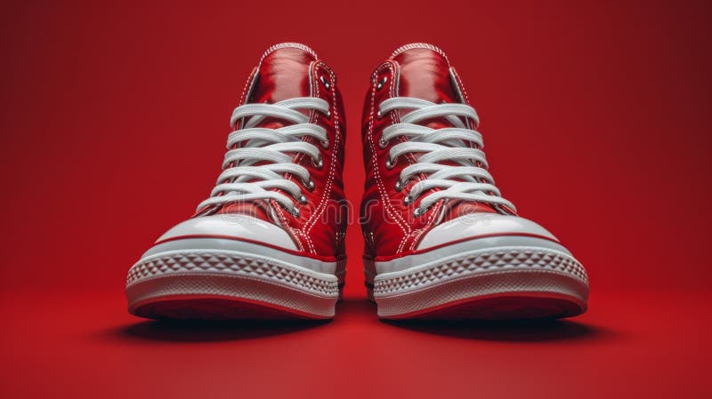 Red Converse Shoe Stock Illustrations – 86 Red Converse Shoe Stock ...
