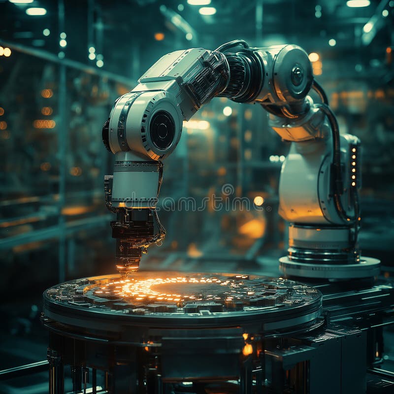 Robotic Assembly with Dual Arms Performing High-Temperature Task Stock ...