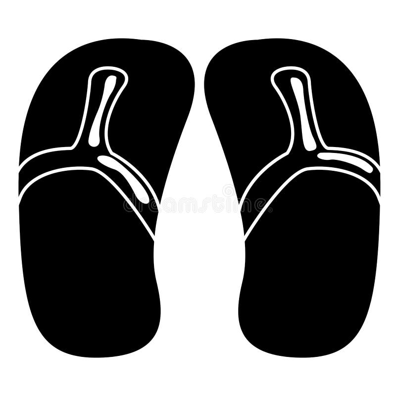 Pair of sandals icon stock vector. Illustration of symbol - 117324677
