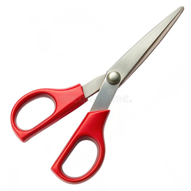 A Pair of Scissors with Sharp Metal Blades and Ergonomic Handles Stock ...