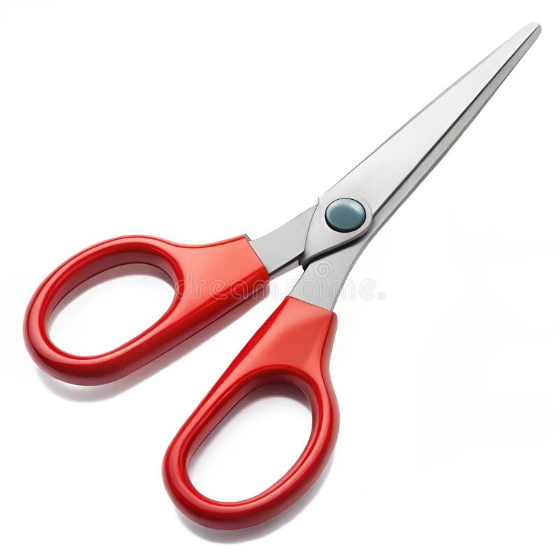 A Pair of Scissors with Sharp Metal Blades and Ergonomic Handles Stock ...