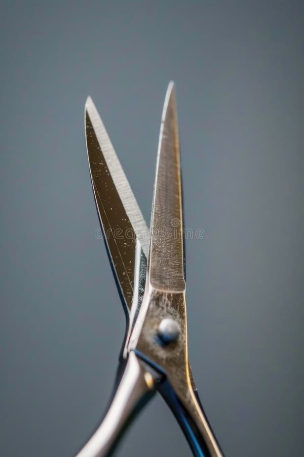 A Pair of Scissors Sitting on a Table Stock Photo - Image of table ...