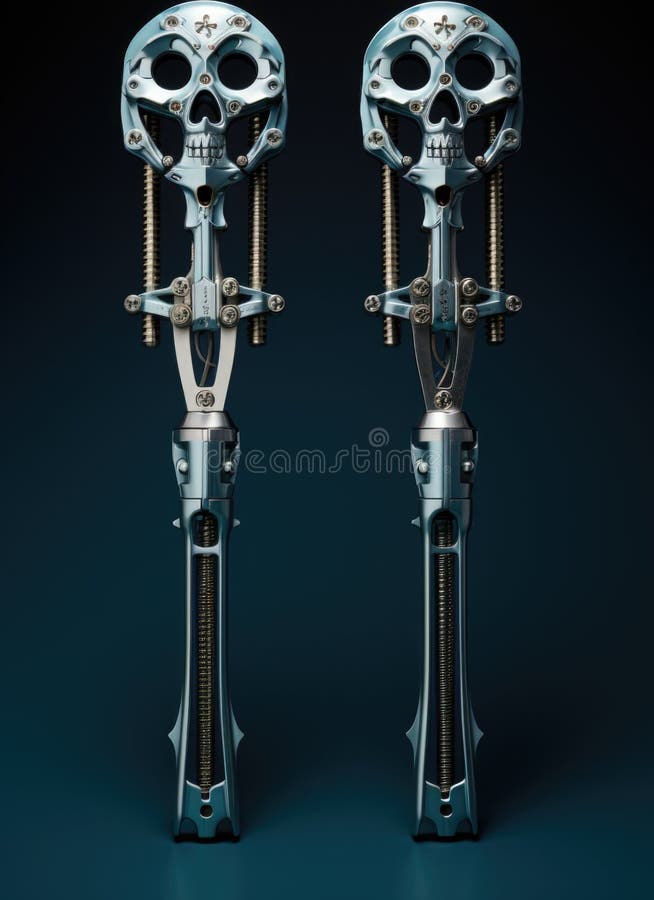A Pair of Scissors with Skulls on Them. Generative AI Image. Stock ...