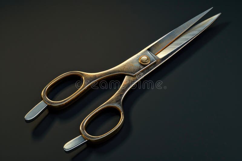Pair of Scissors on a Table, Suitable for Various Concepts Stock Photo ...