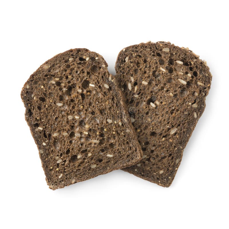 Pair of Slices Multi Grain Bread Stock Photo - Image of pair, sliced ...