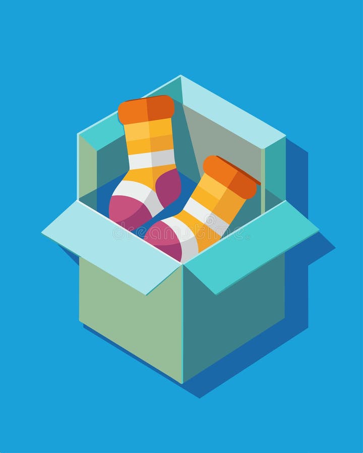 A Pair of Socks with Each Sock Individually Wrapped and Then P in a ...