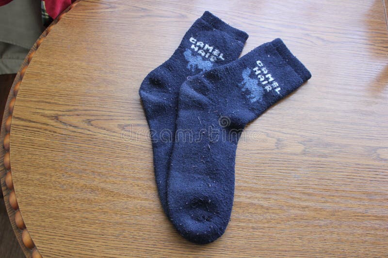 A Pair of Socks on the Table Stock Image - Image of knitting, design ...