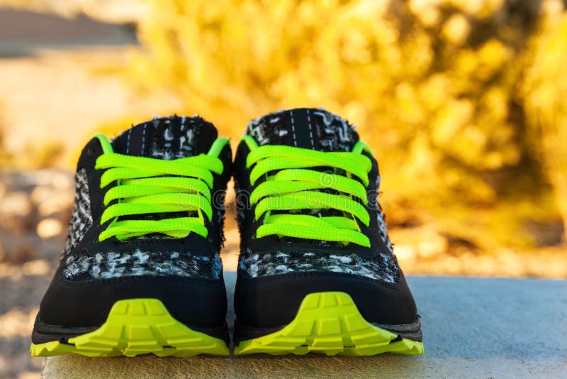 Pair of Sport Shoes Outdoors Stock Image - Image of fitness, sport ...