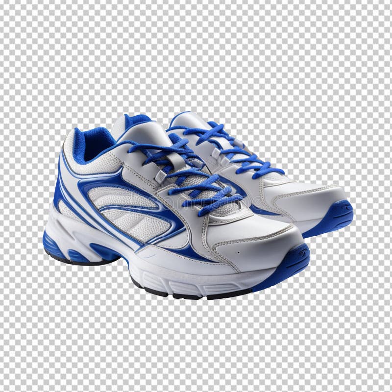 Pair of Sporty Shoes on Transparent Background Stock Image ...
