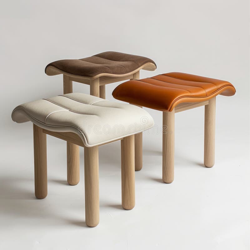 A Pair of Stools in Front of a Painting Stock Photo - Image of dinning ...