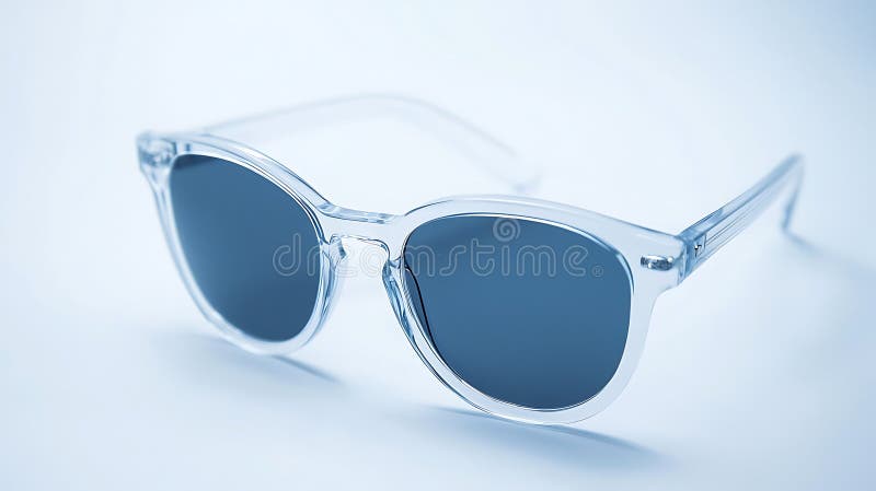 Pair of Sunglasses with a Blue Tint Stock Photo - Image of light, style ...