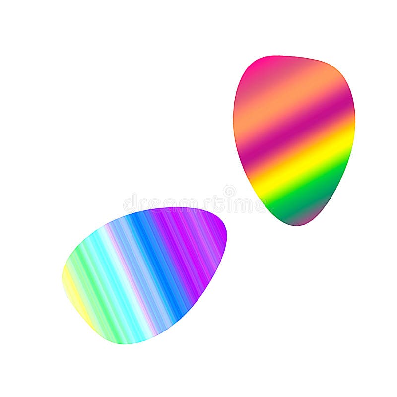 Pair of Symmetrical Easter Eggs, Symbol, Tradition on a White ...