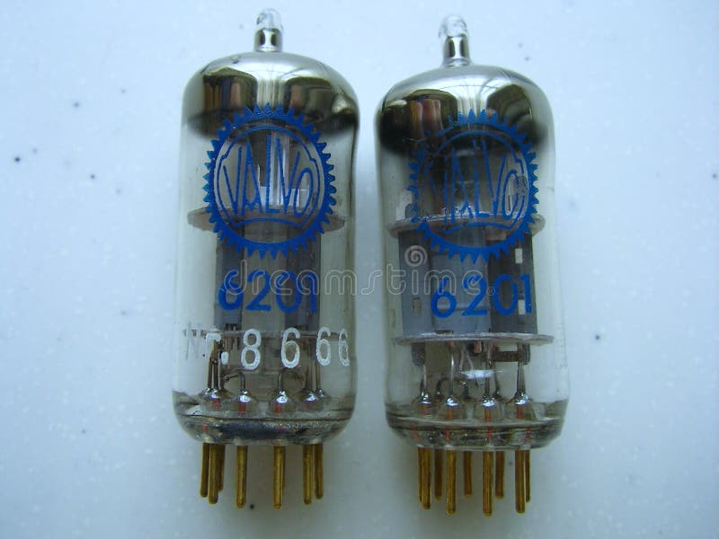 Pair of Thermionic valve stock image. Image of pair - 182311293