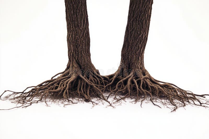 Pair Trees Visible Roots Stock Photos - Free & Royalty-Free Stock ...