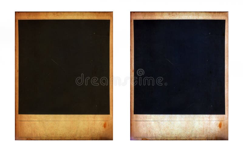 Pair of Two Old Instant Photo Frames Stock Photo - Image of instant ...