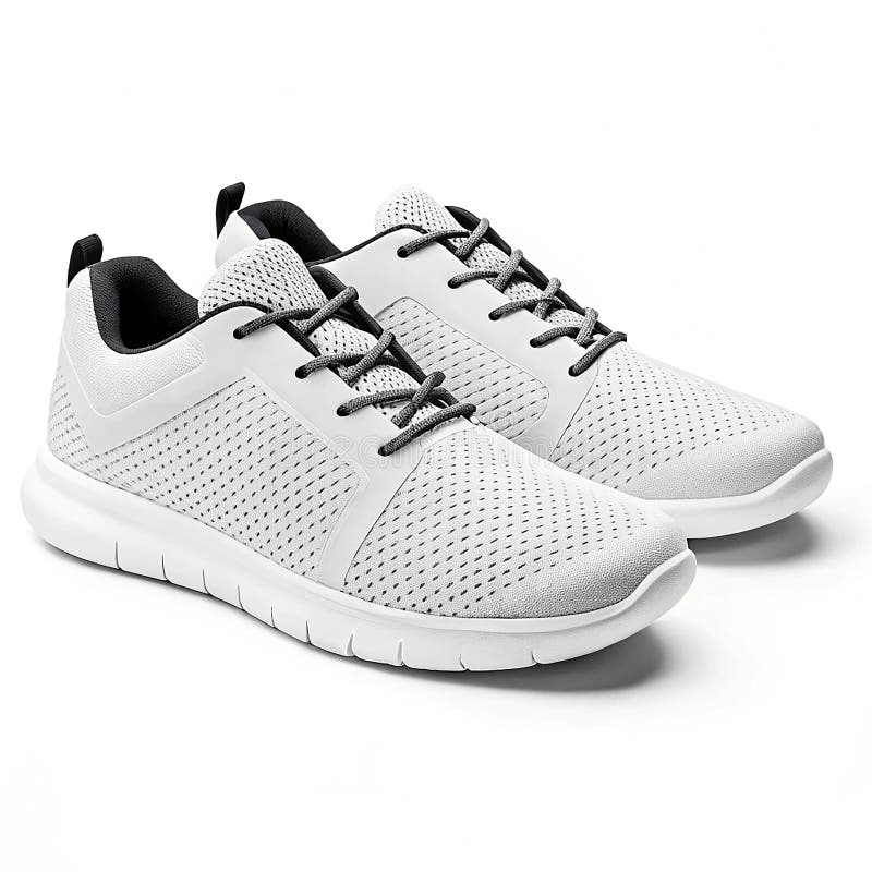 Cross-training Shoes Isolated on White Background Stock Illustration ...