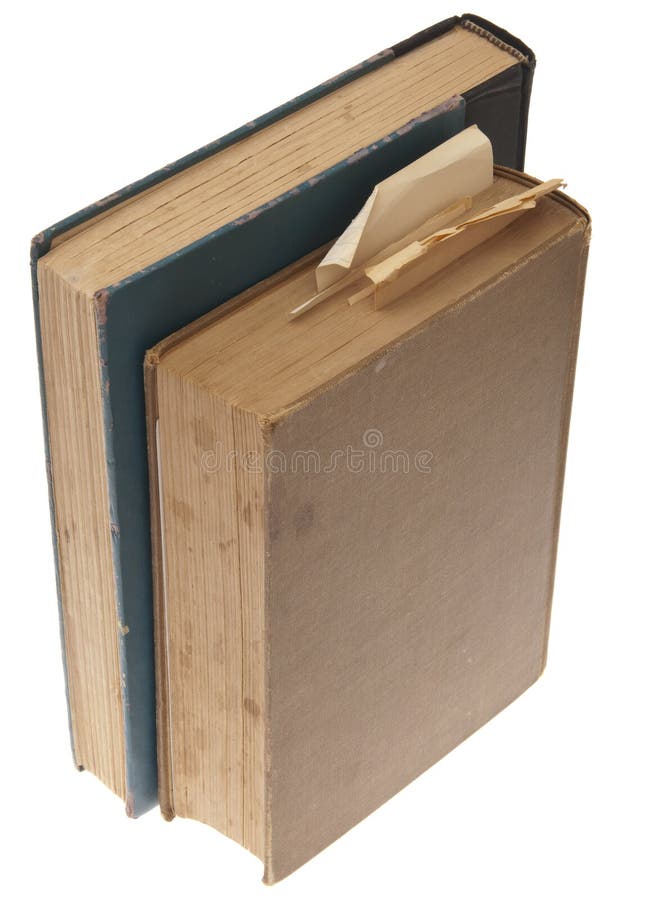 Pair of Vintage Books stock image. Image of knowledge - 15475553