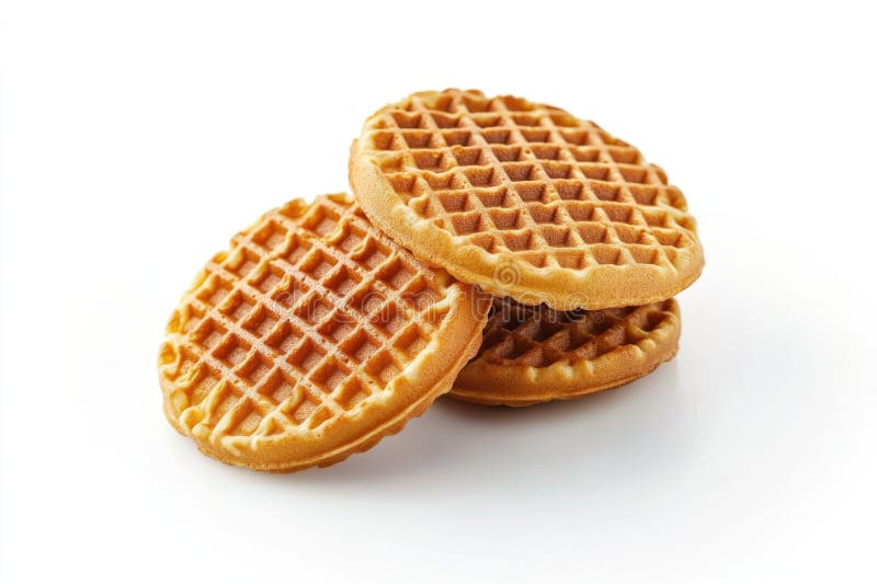 A Pair of Waffles Stacked on Top of Each Other, Perfect for Breakfast ...