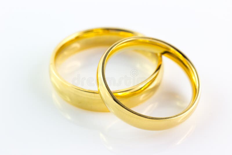 Pair of Wedding Rings stock photo. Image of couple, marriage - 143320704
