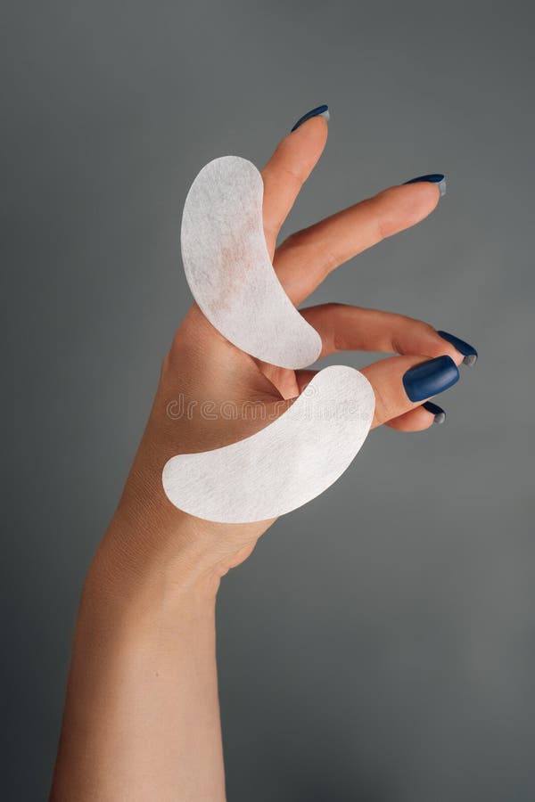 Pair of Patches for Eyelash Extension Procedure, Using for Insulating ...