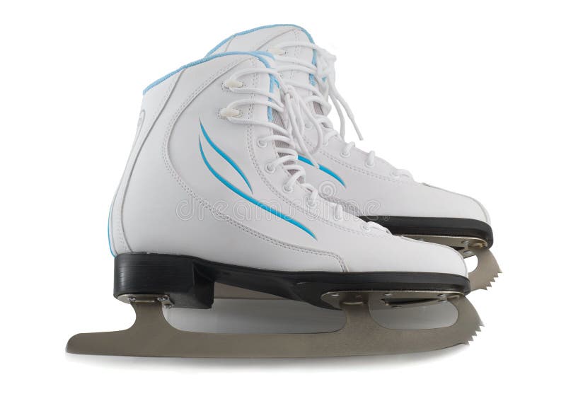 White figure ice skates stock image. Image of figure - 12449273