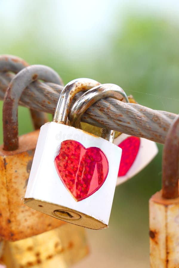Old Rust Lock on the Door. Metal Lock on the Gate of an Old Farmhouse ...
