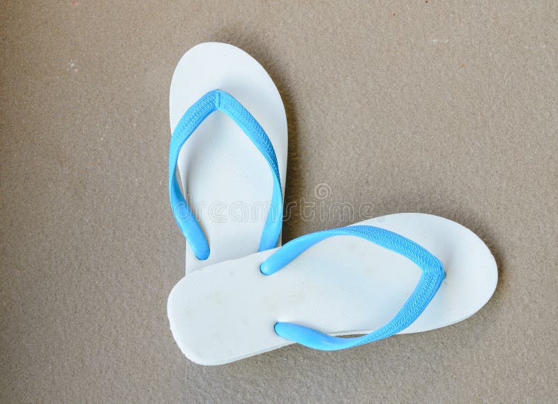 A pair of white slippers stock image. Image of sandals - 38804509