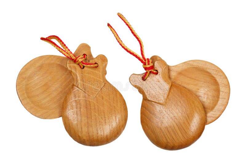 Castanets and Folk Wooden Clapper Stock Photo - Image of spanish ...