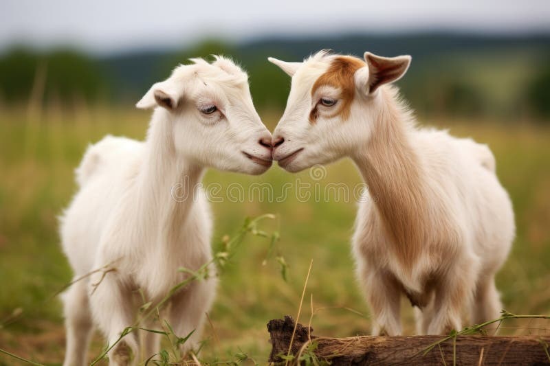Pair of Goats stock photo. Image of grazing, outdoors - 147986650