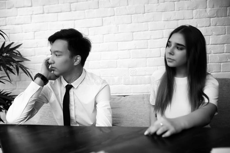 A Pair of Young People Talking Stock Photo - Image of family, people ...