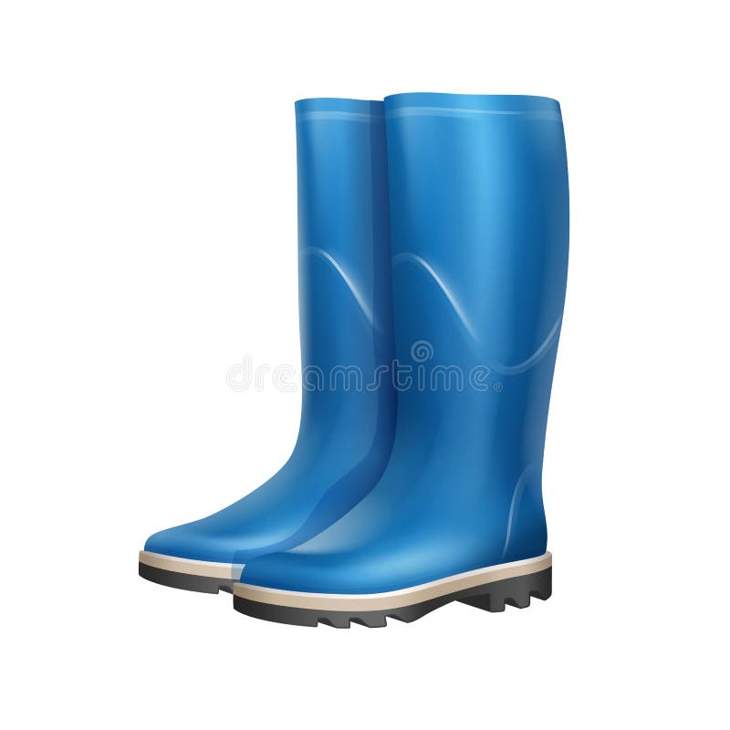 Paires De Bottes En Caoutchouc Illustration de Vecteur - Illustration ...