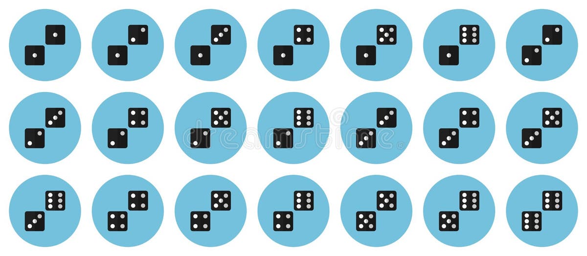 All Combinations Dice Stock Illustrations – 17 All Combinations Dice ...