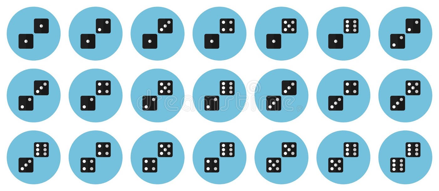 All Combinations Dice Stock Illustrations – 17 All Combinations Dice ...