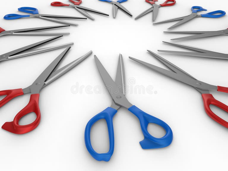 Multiple Scissors Stock Illustrations – 142 Multiple Scissors Stock ...