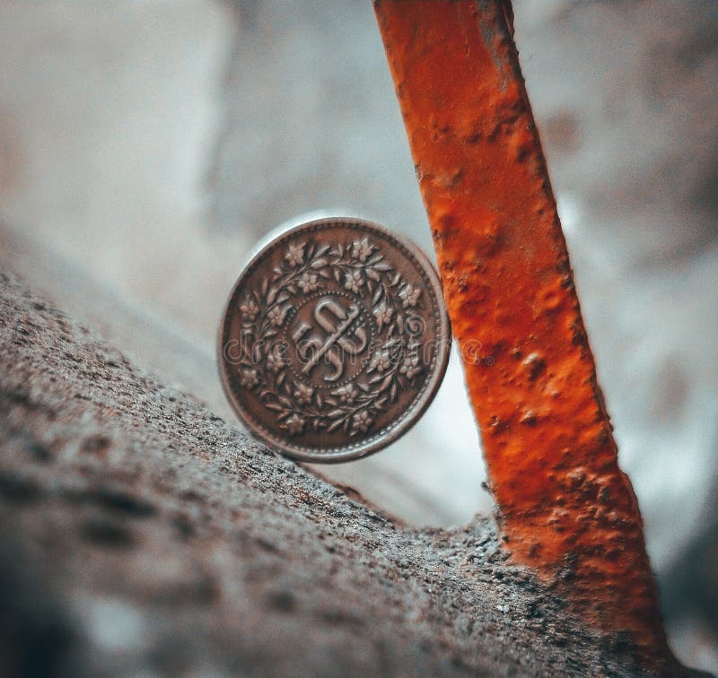 50 Paisa Coin, Currency of Pakistan in Past Stock Image - Image of ...