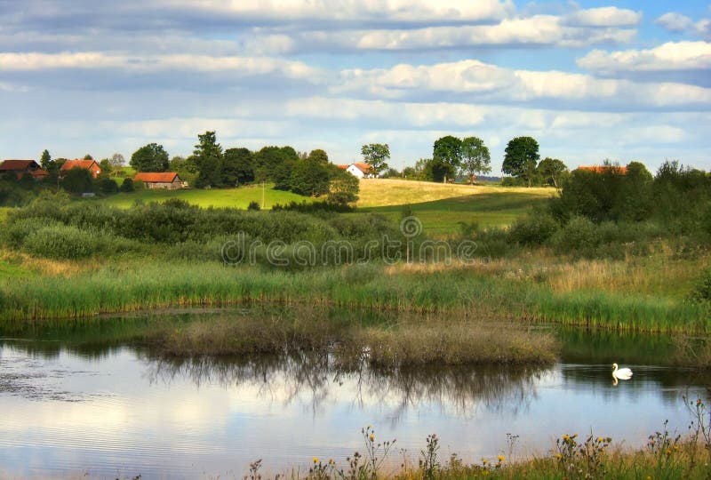 Paisagem rural imagem de stock. Imagem de campos, fazenda - 633143