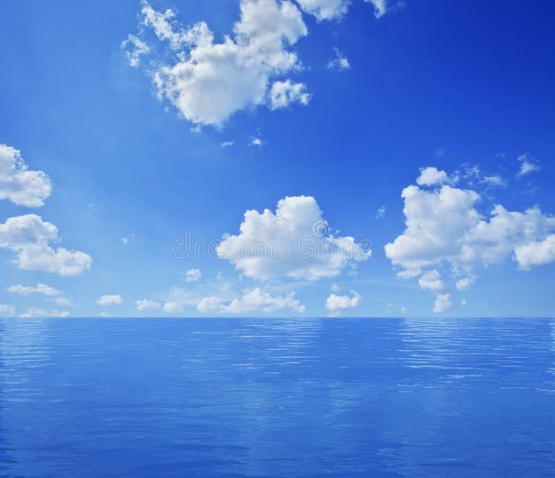 Paisaje azul del océano foto de archivo. Imagen de agua - 14562574