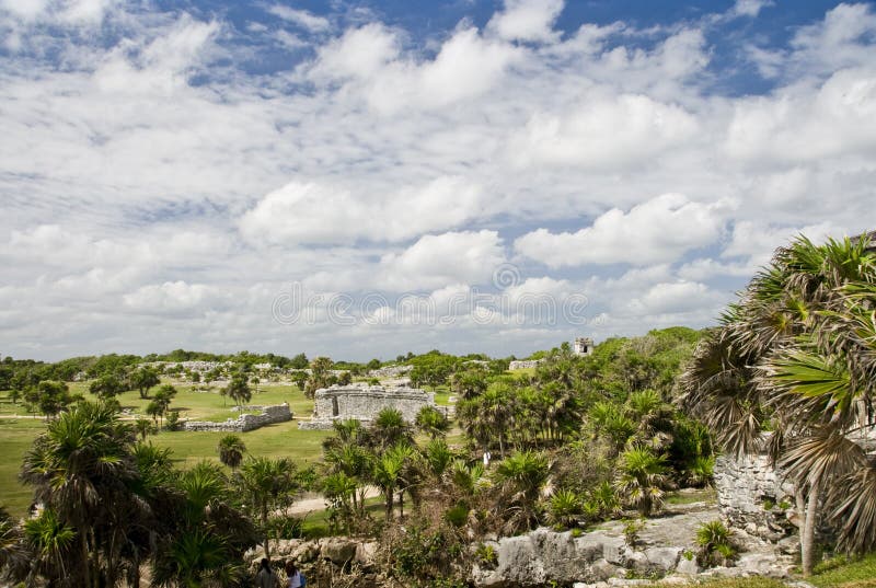 Detalle Maya De La Ruina En Tulum Imagen de archivo - Imagen de pista ...