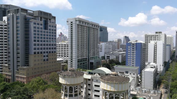 Paisaje Del Edificio De La Ciudad De Bangkok, Imagen editorial - Imagen de rascacielos, céntrico ...