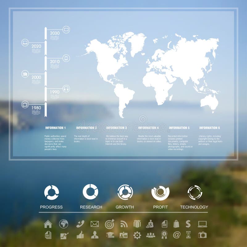 Modelo de Infographic ilustración del vector. Ilustración de presente ...