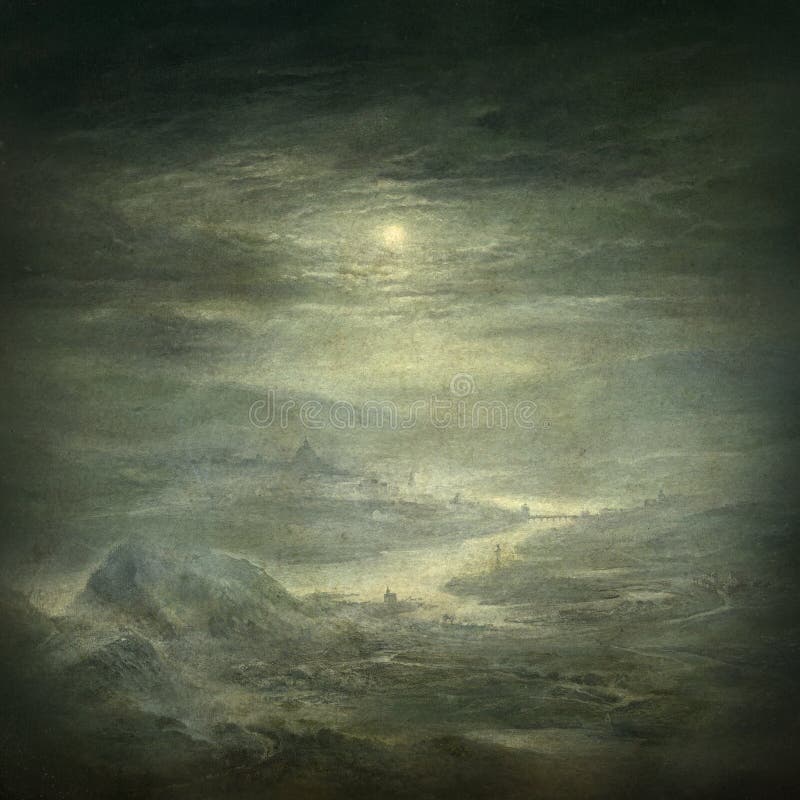 Paisaje melancólico imagen de archivo. Imagen de cuadro - 56523957